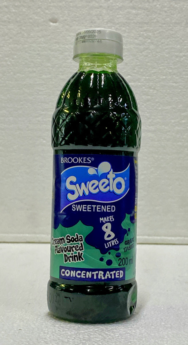Sweeto Cream Soda Flavoured Concentrated Drink 200 ml (Brooks) – Out of ...