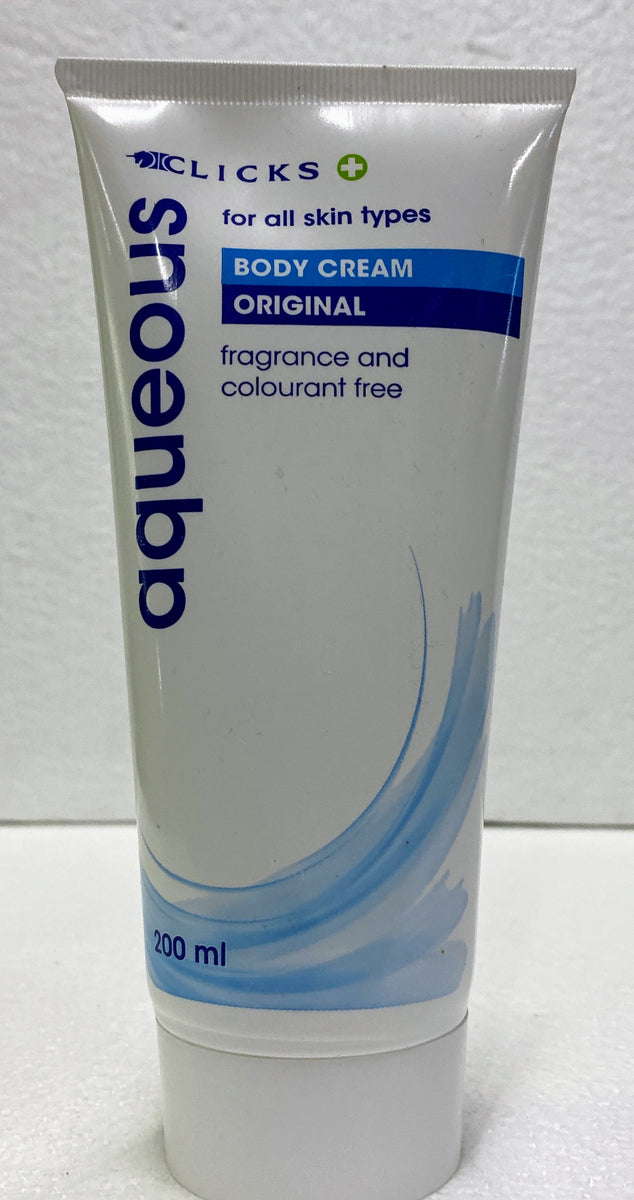 Aqueous Body Cream 200 ml tube (Clicks) - for all skin types – Out of ...