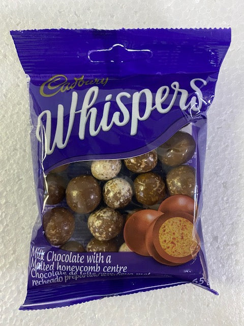 Cadbury Whispers 65gm (discoloured) – Out of Africa Trading