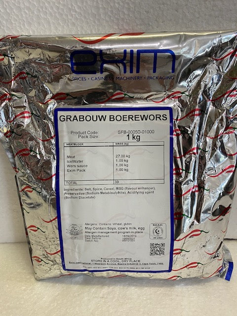 Exim Boerewors Seasoning – Out of Africa Trading