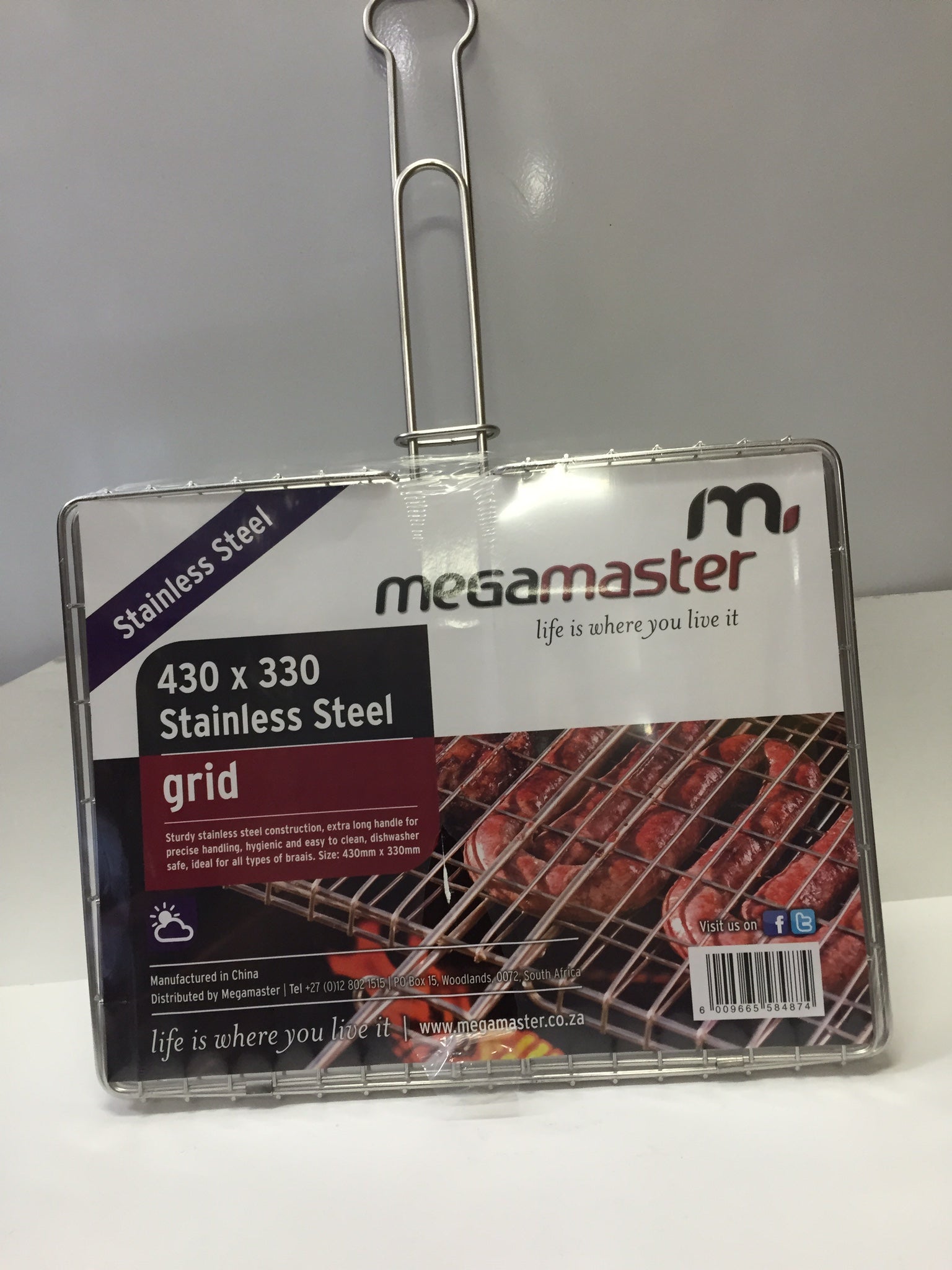 MegaMaster Stainless Steel Folding BBQ Grid (Shipping costs to be conf ...