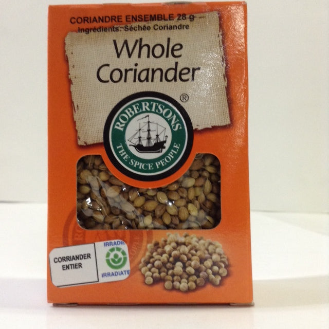 Robertsons Whole Coriander 28gm (Clear cellophane bag) – Out of Africa ...