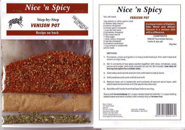 Nice-n-Spicy Step by Step Spice 25gm (sachet) – Out of Africa Trading